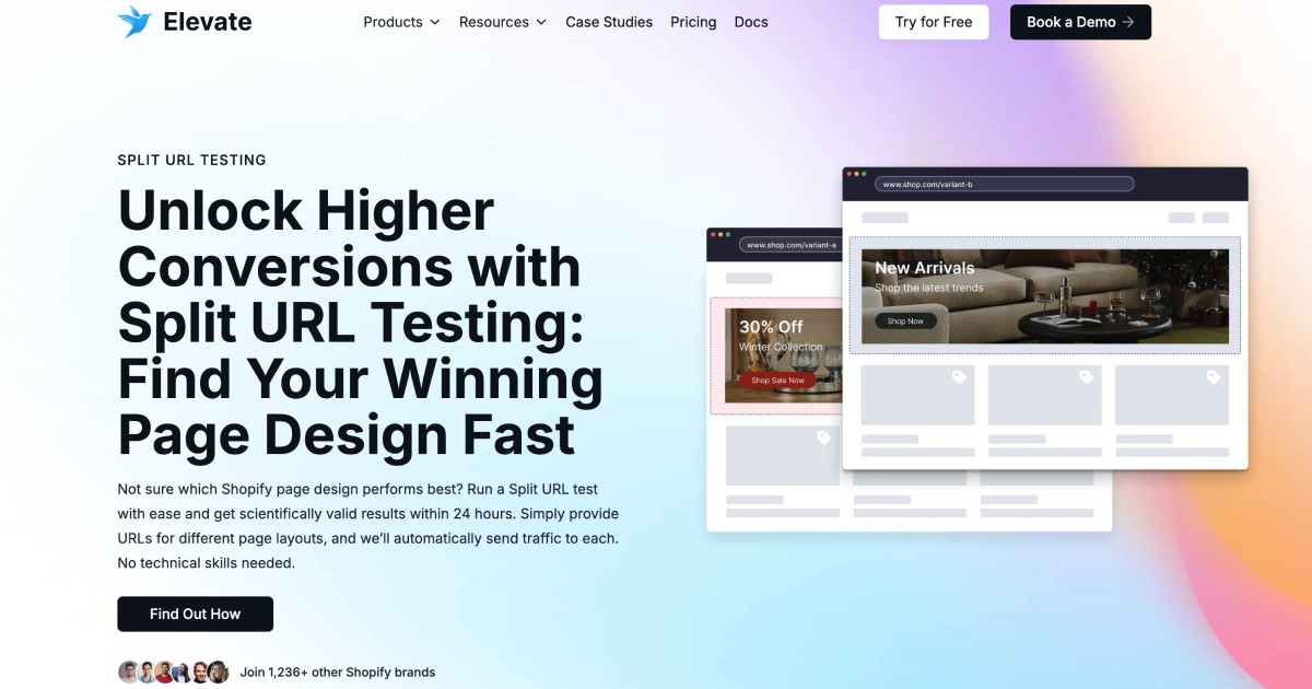 Shopify Split URL Testing | Compare Page Variants